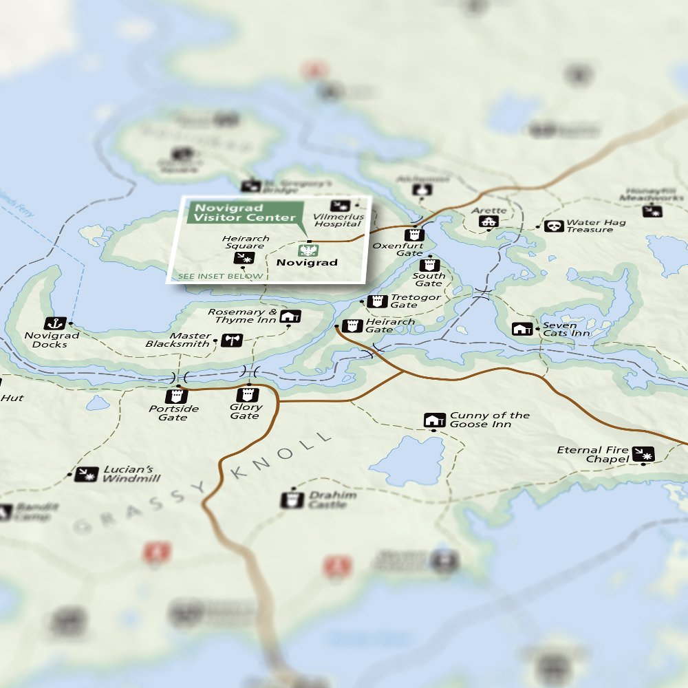 The Witcher - Redania - National Park Style Map - 16x20 – KnerdKraft