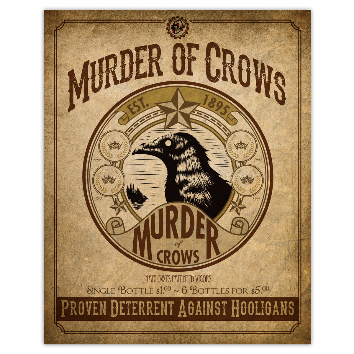 Bioshock - Murder of Crows Vigor Print - 8x10 – KnerdKraft