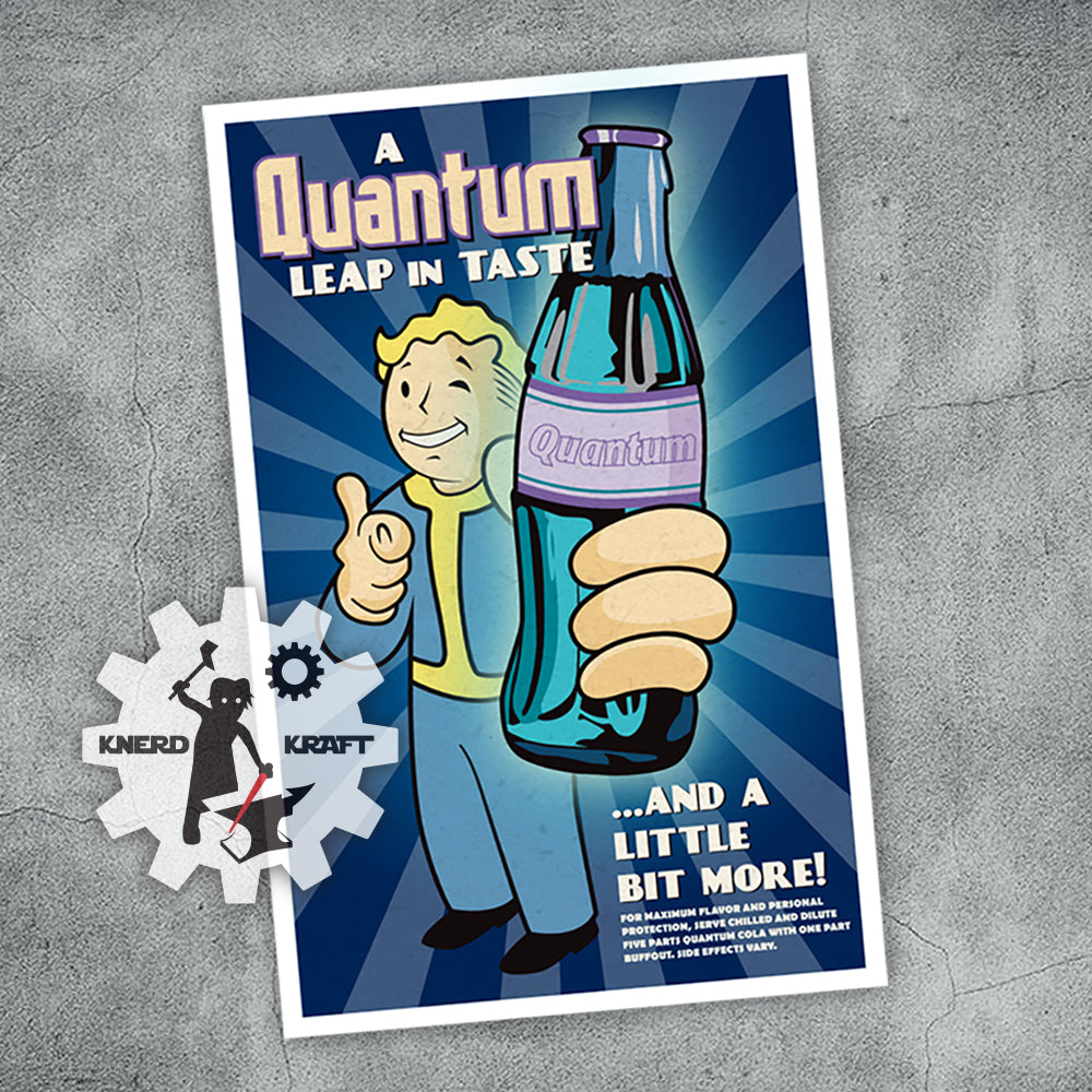 Fallout - Quantum Cola - Advertising Print - 11x17 – KnerdKraft